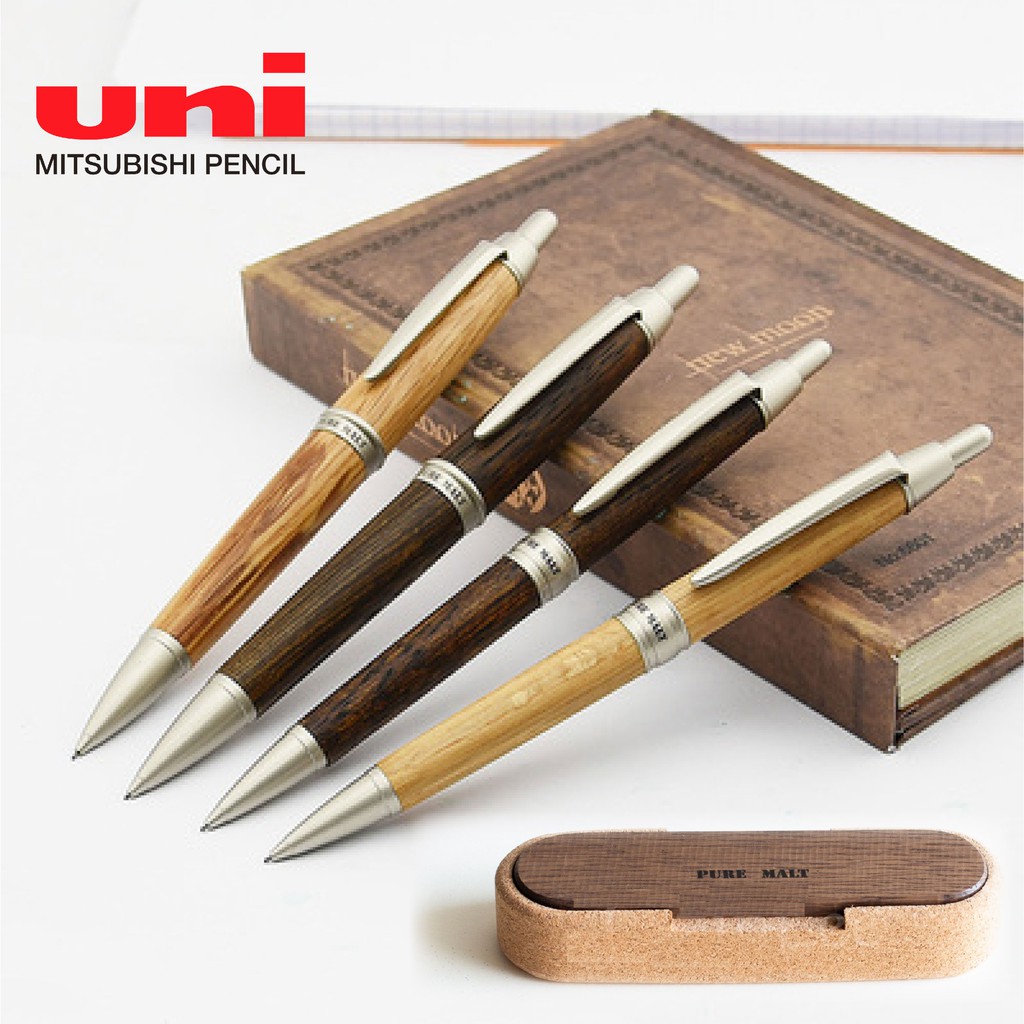 【Uni】Premium Pen Gift Set - PURE MALT Pen + PURE MALT Mechanical Pencil ...