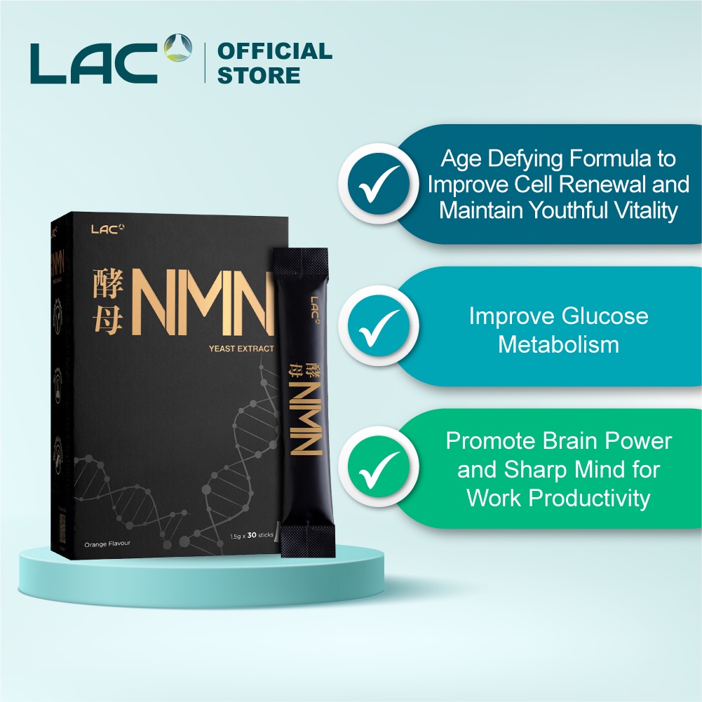 LAC NMN Powder (450mg/1.5g x 30 Sticks) [Exp Sep 2027] 01405860 ...