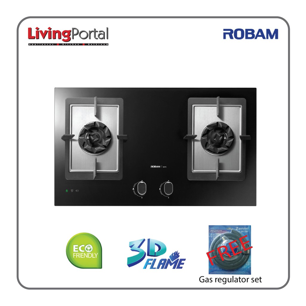 ROBAM- B978 -2BURNERS GAS HOB- 3D FLAME | Shopee Malaysia