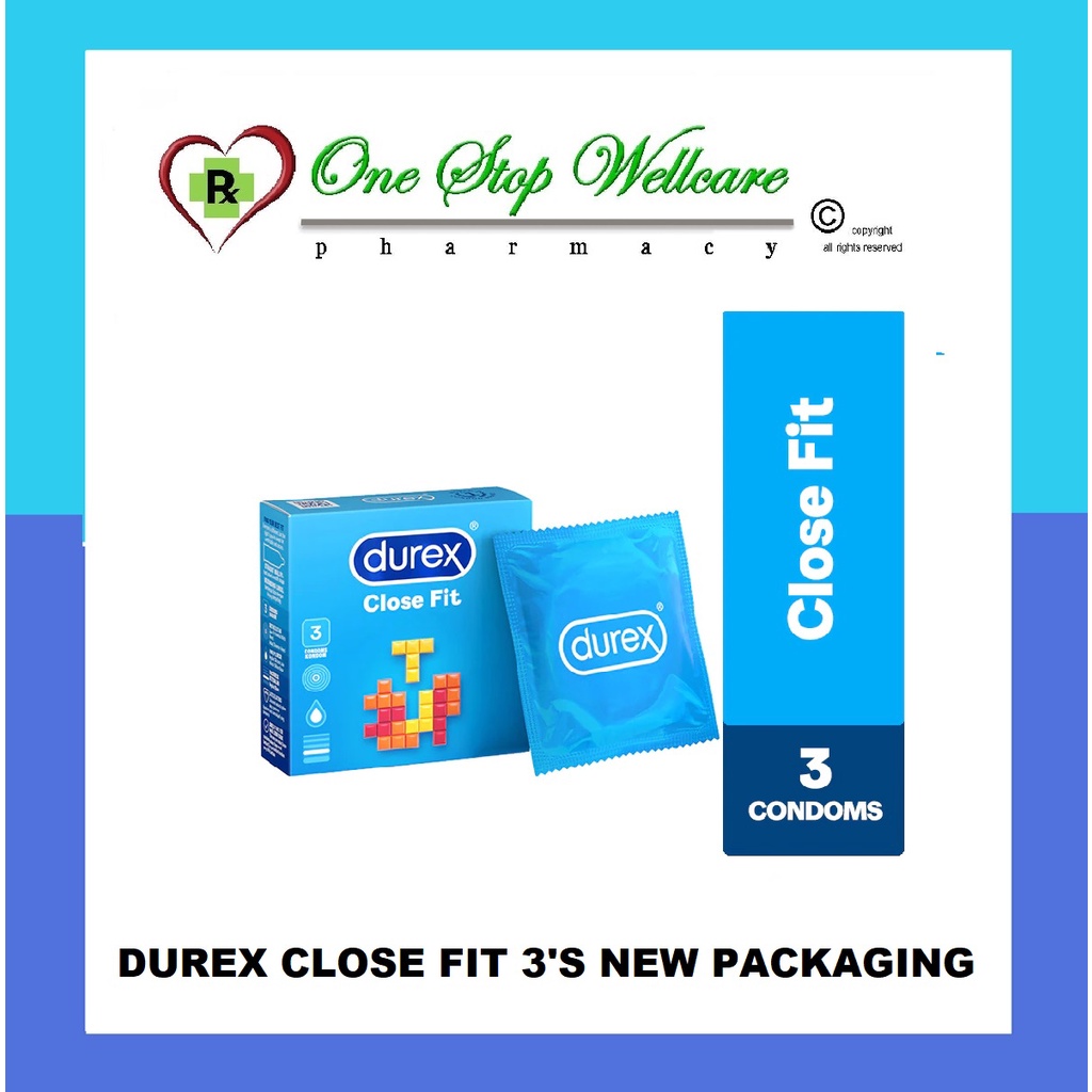 DUREX CLOSE FIT 3'S NEW PACKAGING (EXP:06/2029) | Shopee Malaysia