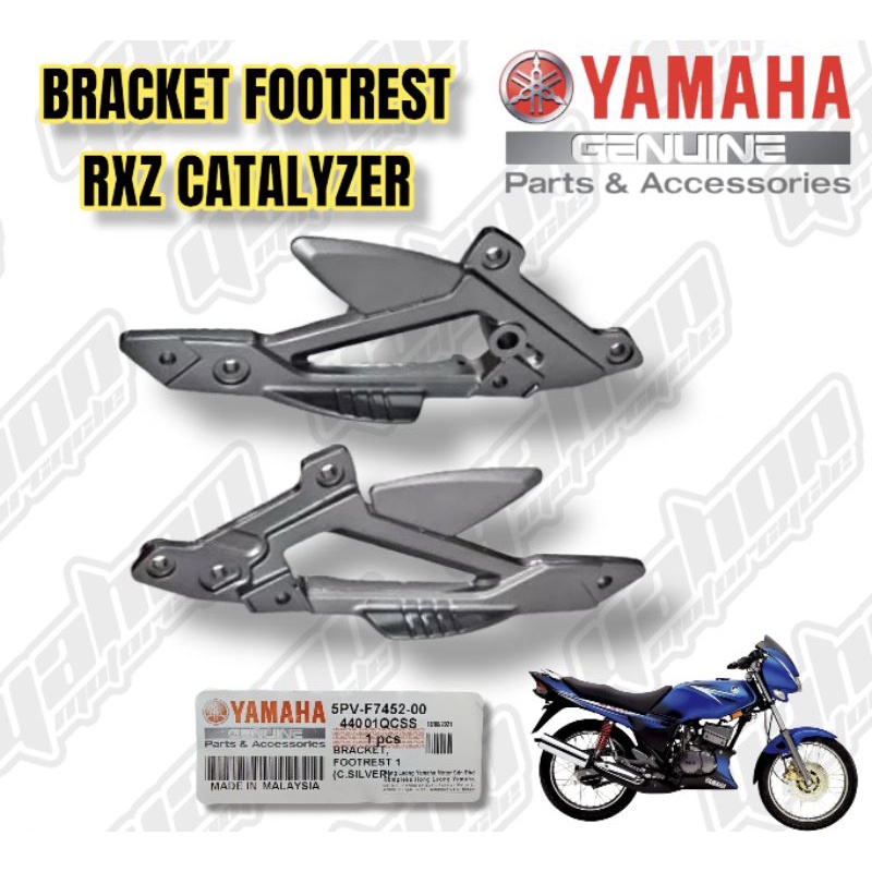 💯 ORIGINAL BRACKET FOOTREST YAMAHA RXZ CATALYZER | Shopee Malaysia