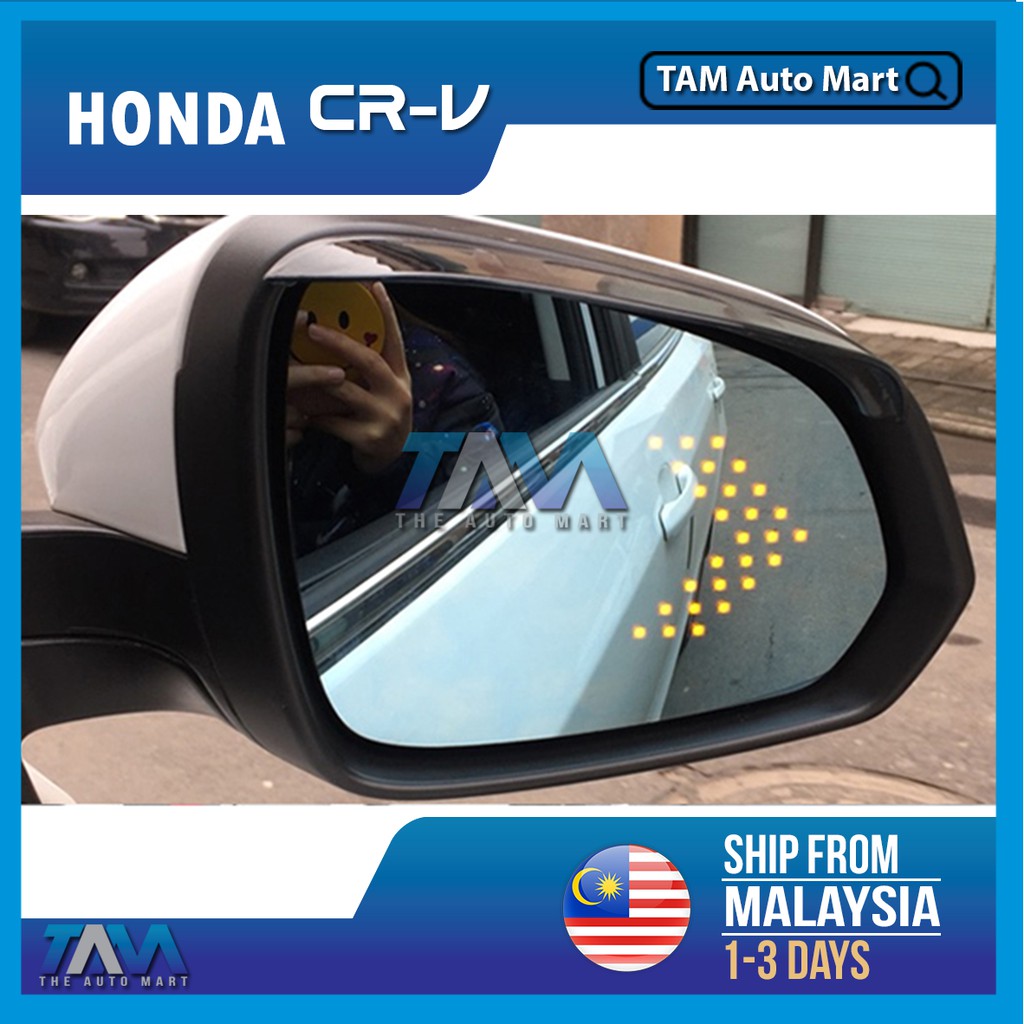 Honda CRV 5th Gen LED Blue Mirror with Signal Lamp LED Winker Mirror ...