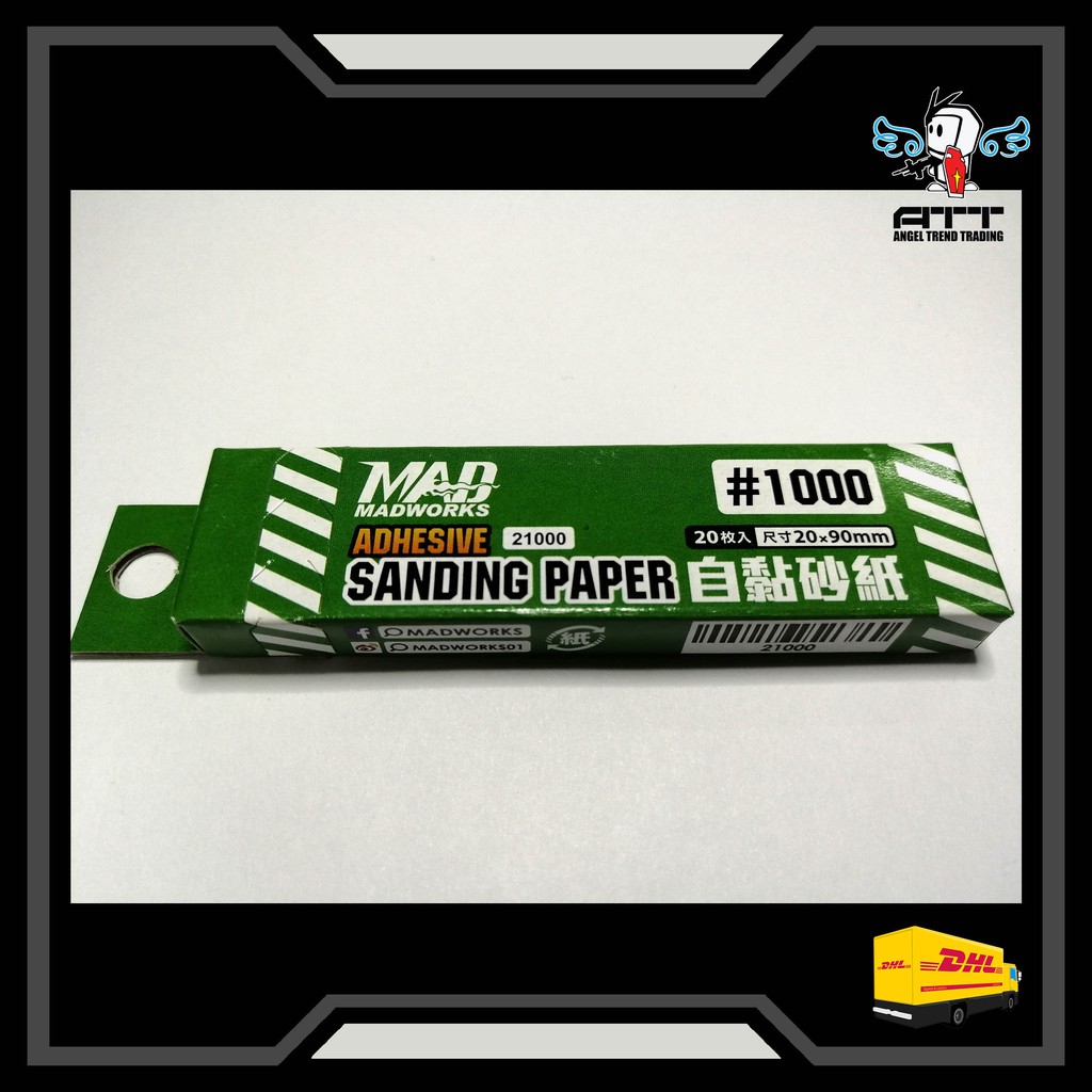 MADWORKS ADHESIVE SANDING PAPER #1000 (Gunpla Gundam Paint Model Kit ...
