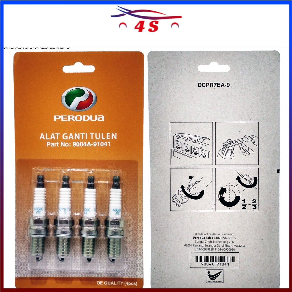 100% Original Alza 1.5cc & Myvi 1.5cc 1.3cc Perodua Spark Plug (4pcs ...