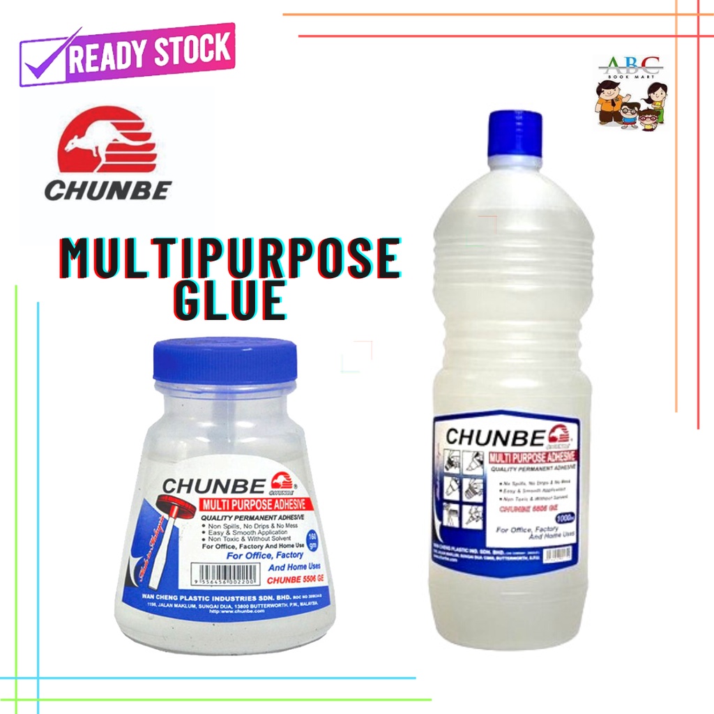 ( READY STOCK ) CHUNBE MULTIPURPOSE ADHESIVE GLUE 160ML 1000ML | Shopee ...
