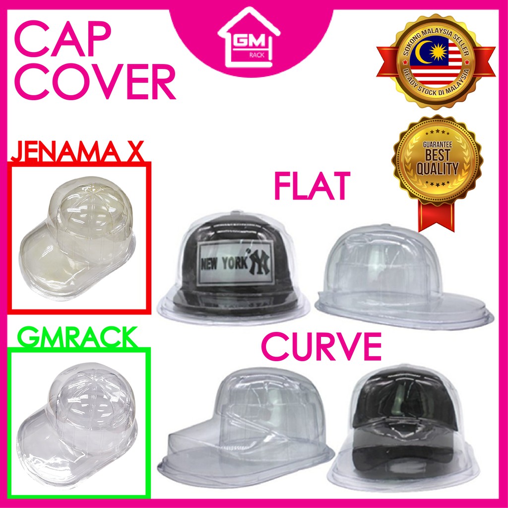 [GMRACK] COVER CAP / CAP COVER / CASING TOPI ( Flat / Curve) | Shopee ...