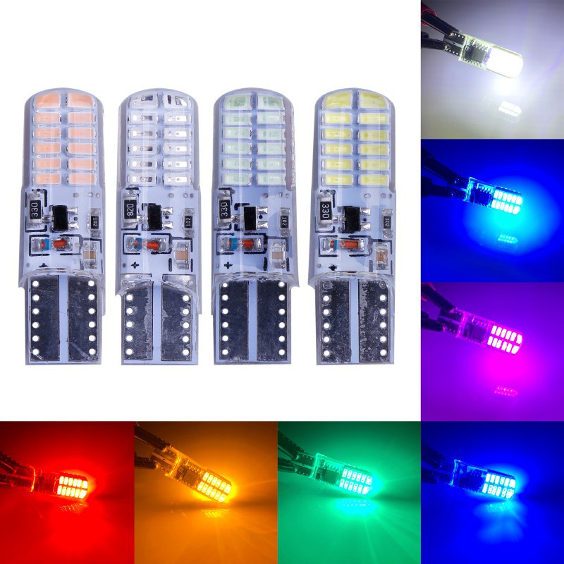 1pcs T10 W5W LED Car park Light motorcycle strobo light Signal Lamp ...
