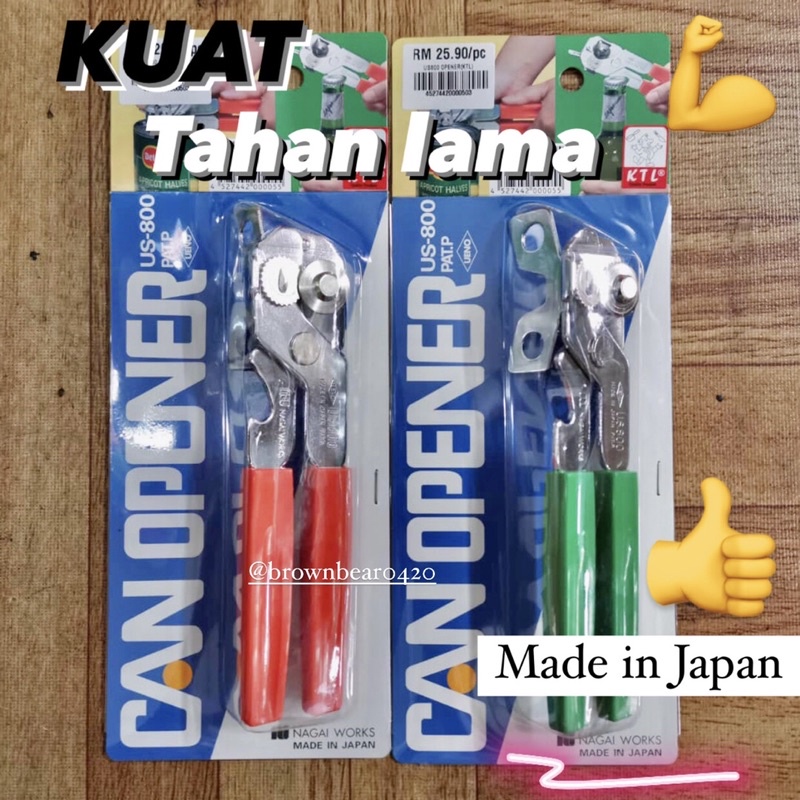 KTL US800 【Japan made】Stainless Steel Can Opener Bottle Opener Kitchen ...