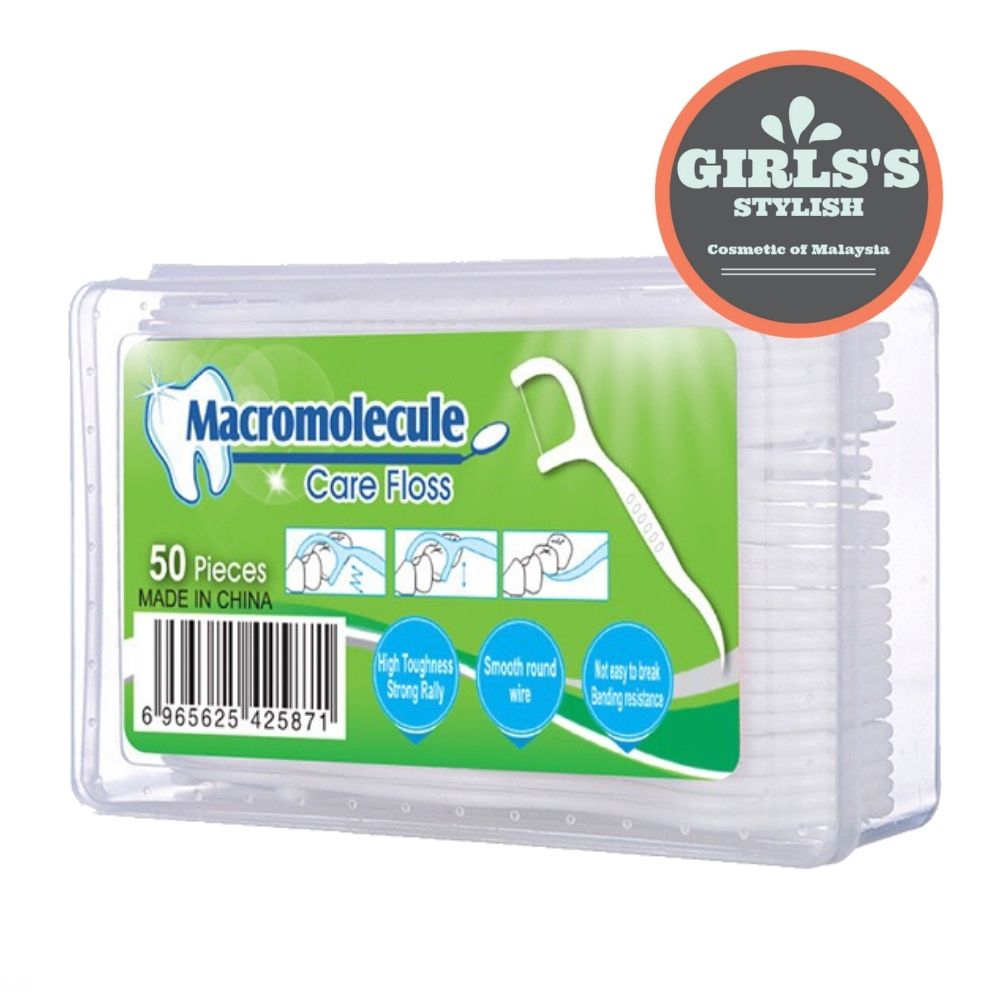 50 pcs (Box) Dental Floss Stick Dental Floss Interdental Cleaning floss ...