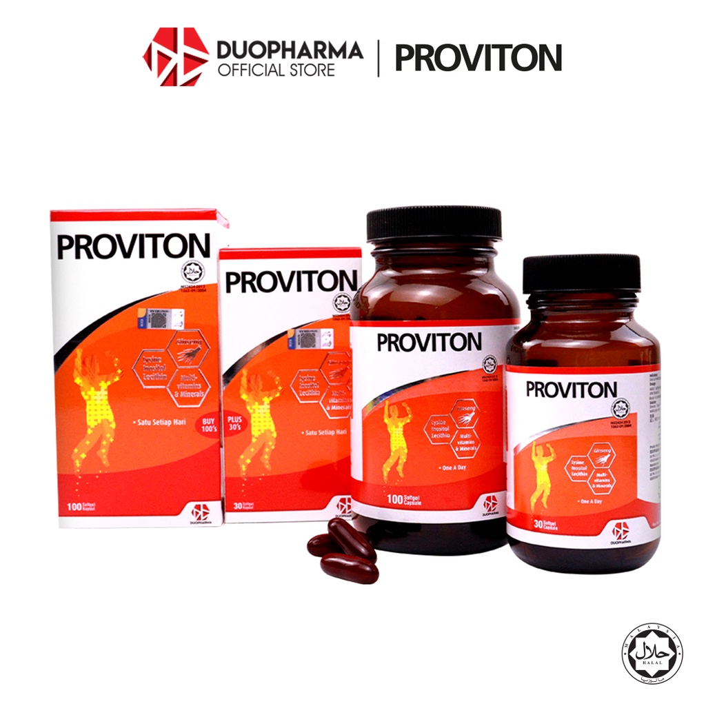 Proviton Multivitamin / Proviton Multivitamins (100's + 30's) | Shopee ...