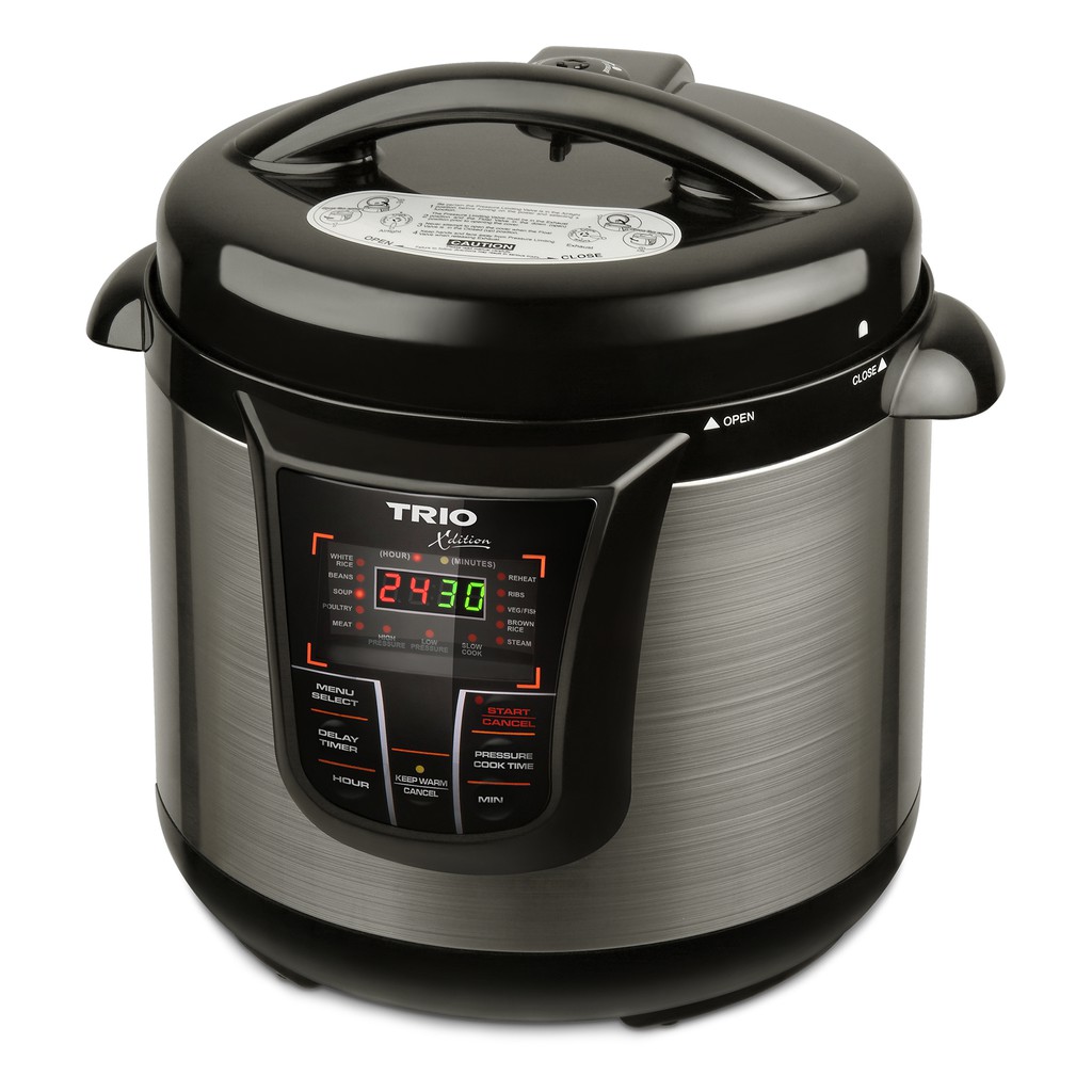 TRIO Electric Pressure Cooker TEPC-8029 (8.0L) Dual Inner Pot SUS304 ...