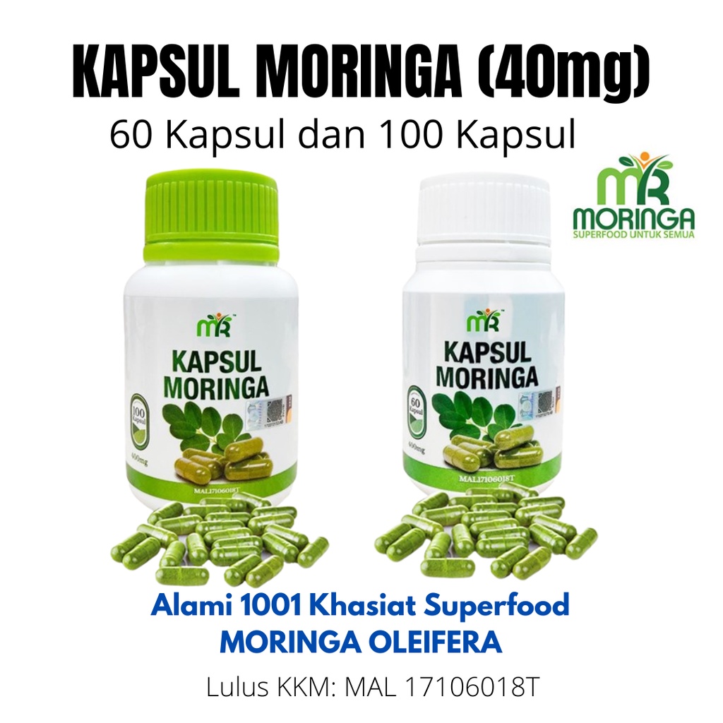 MR Moringa Oleifera Premium Capsules Supplement for Health Moringa ...