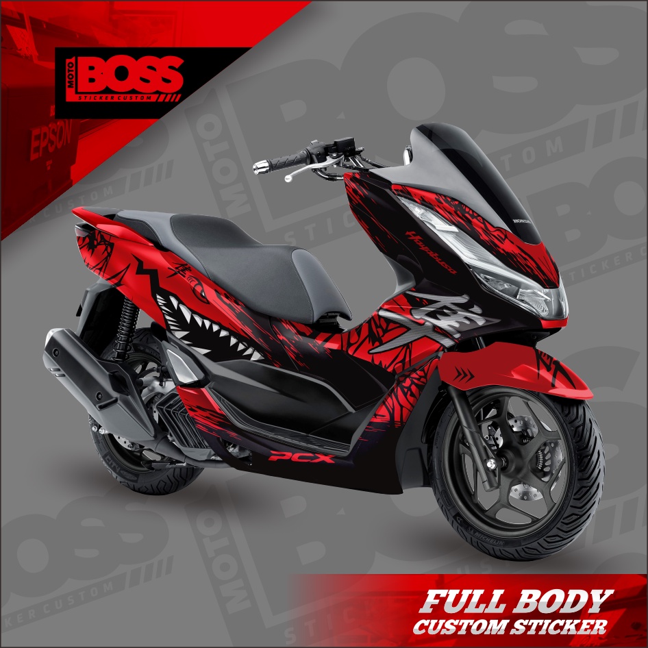 Decal Sticker Honda PCX 160 Full Body Striping Decal Sticker Full Body ...