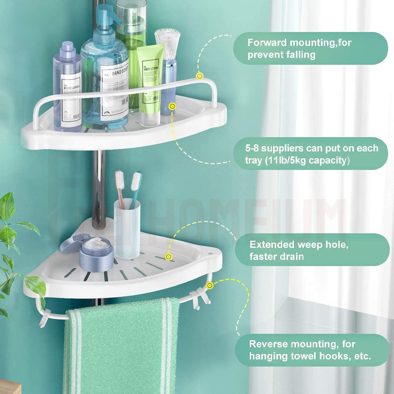 MURAH RAK BILIK AIR BERTINGKAT Adjustable 4 Tier Bathroom Toilet ...