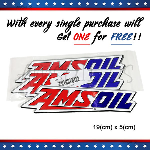 AMSOIL LOGO DECALS CAR STICKER (7 1/2" Long x 2" Width) | Shopee Malaysia