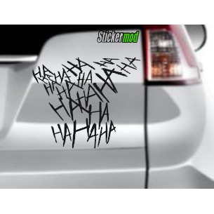 StickerMod Custom JOKER HAHAHA vinyl Decal -Water Proof-No Background ...