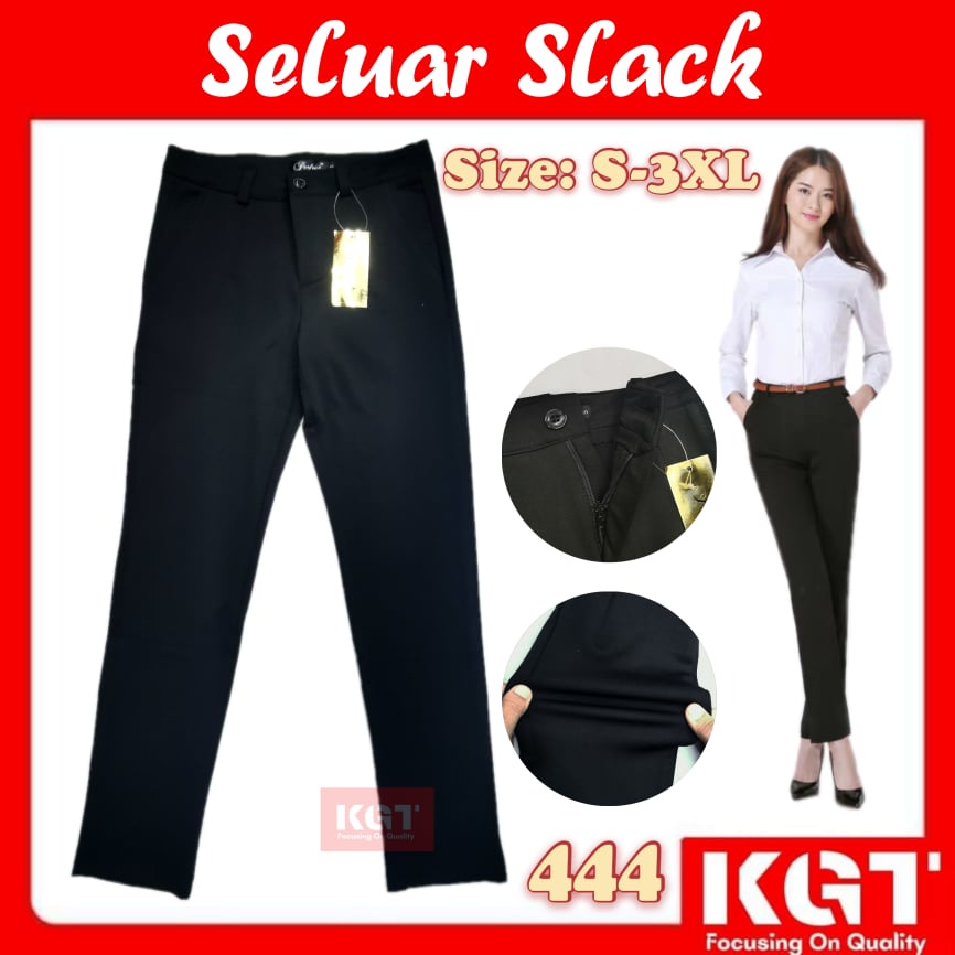 SELUAR SLACK PEREMPUAN LADIES SLACK FORMAL SLACK OFFICE LONG PANTS 444 ...