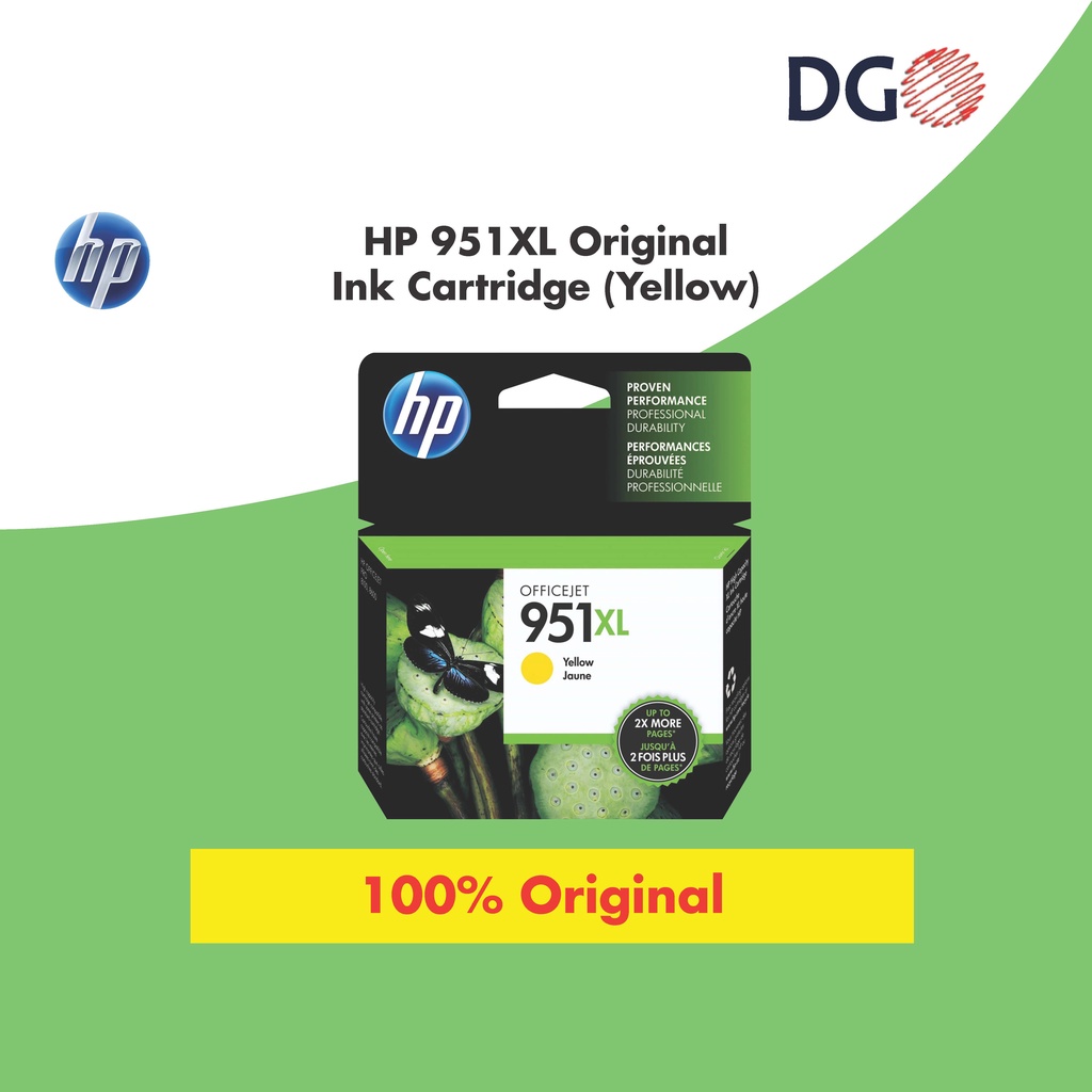 HP 951 XL YELLOW ORIGINAL Ink Cartridge 251dw/276dw/8100/8600 | Shopee ...