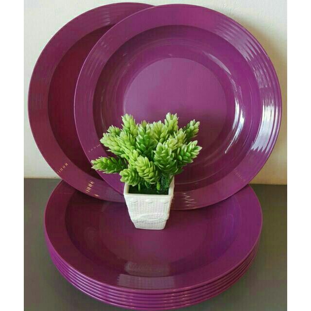 Tupperware Large Deep Plate(4pcs) | Shopee Malaysia
