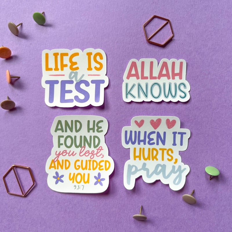 [Nadramatiq] Islamic Quotes Sticker Pack | Shopee Malaysia