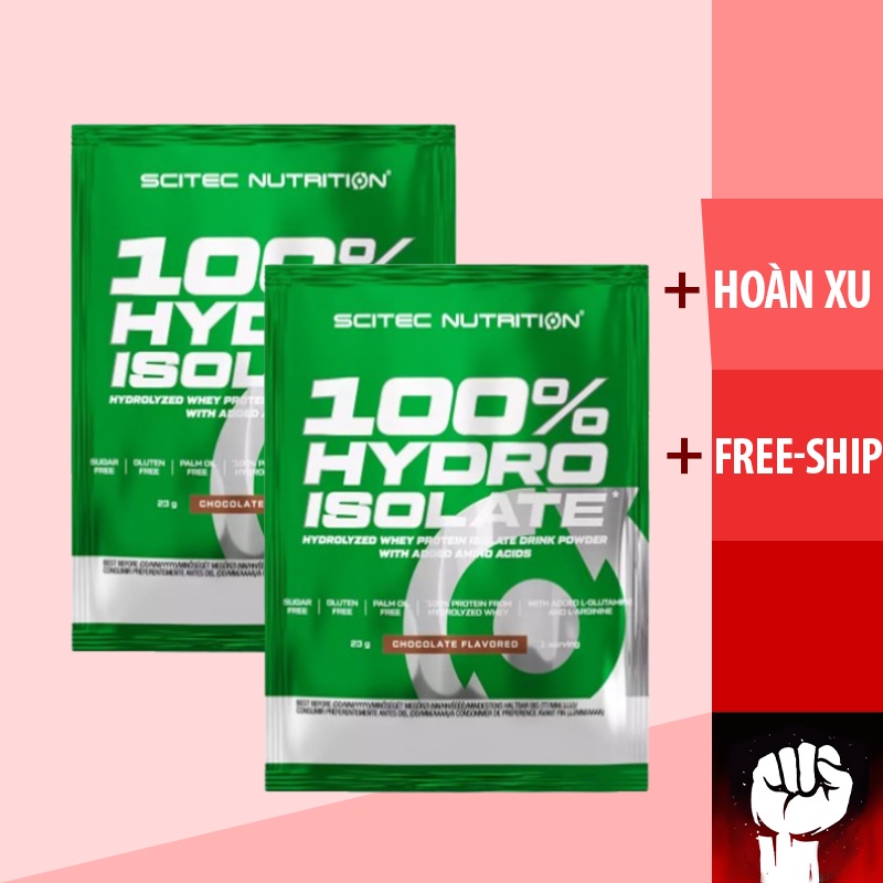 Combo HYDRO ISOLATE | Combo of 5 Sample Packs Scitec Whey Protein 100% ...