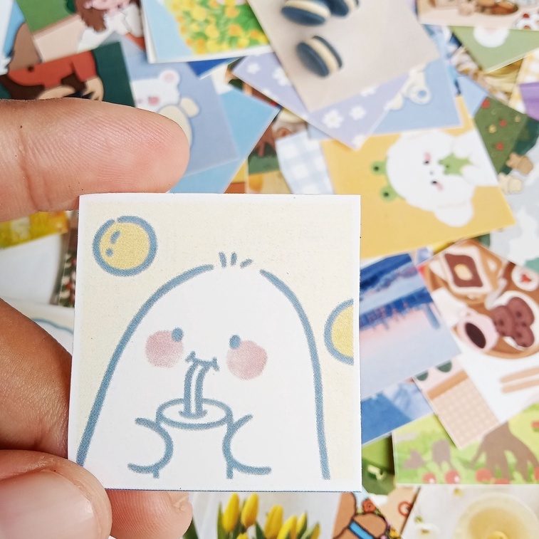 Sticker SEAL PACKING PACKAGING Cute STICKER FREEBIES AESTHETIC | Shopee ...