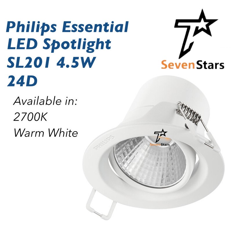 PHILIPS LED Spotlight Eyeball Recessed Spotlight SL201 4W/4.5W Ceiling ...