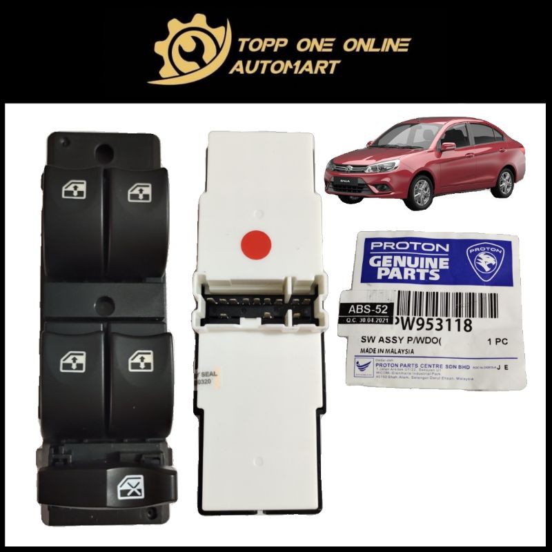 ORIGINAL PROTON SAGA VVT 2016-2025Y POWER WINDOW MAIN SWITCH | Shopee ...