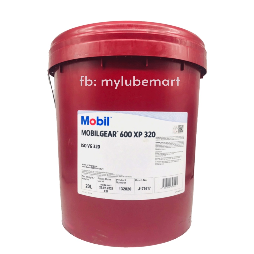 Mobil Gear Oil 320 - Mobilgear 600 XP 320 (20 liters) | Shopee Malaysia
