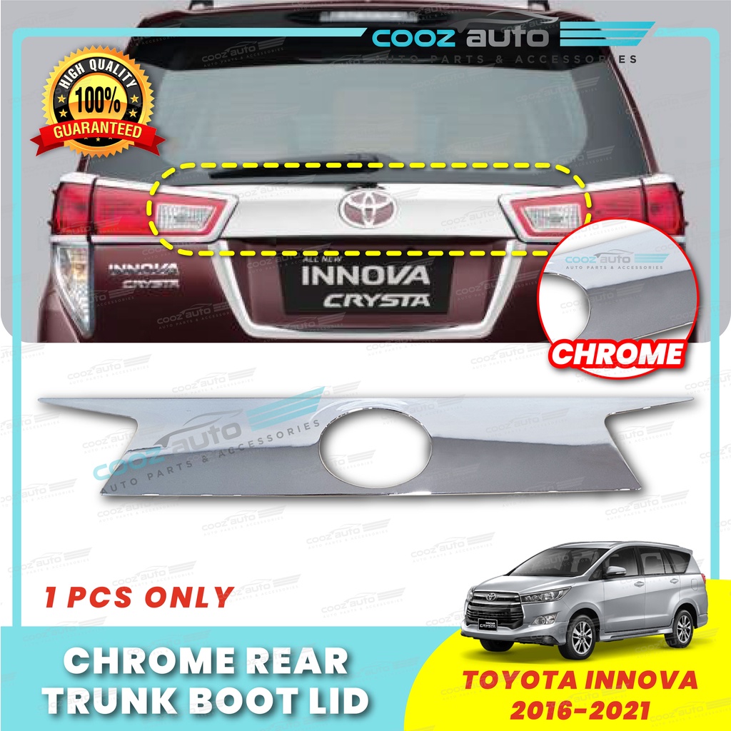 Toyota Innova 2016 - 2018 Chrome Car Rear Trunk Boot Lid | Shopee Malaysia