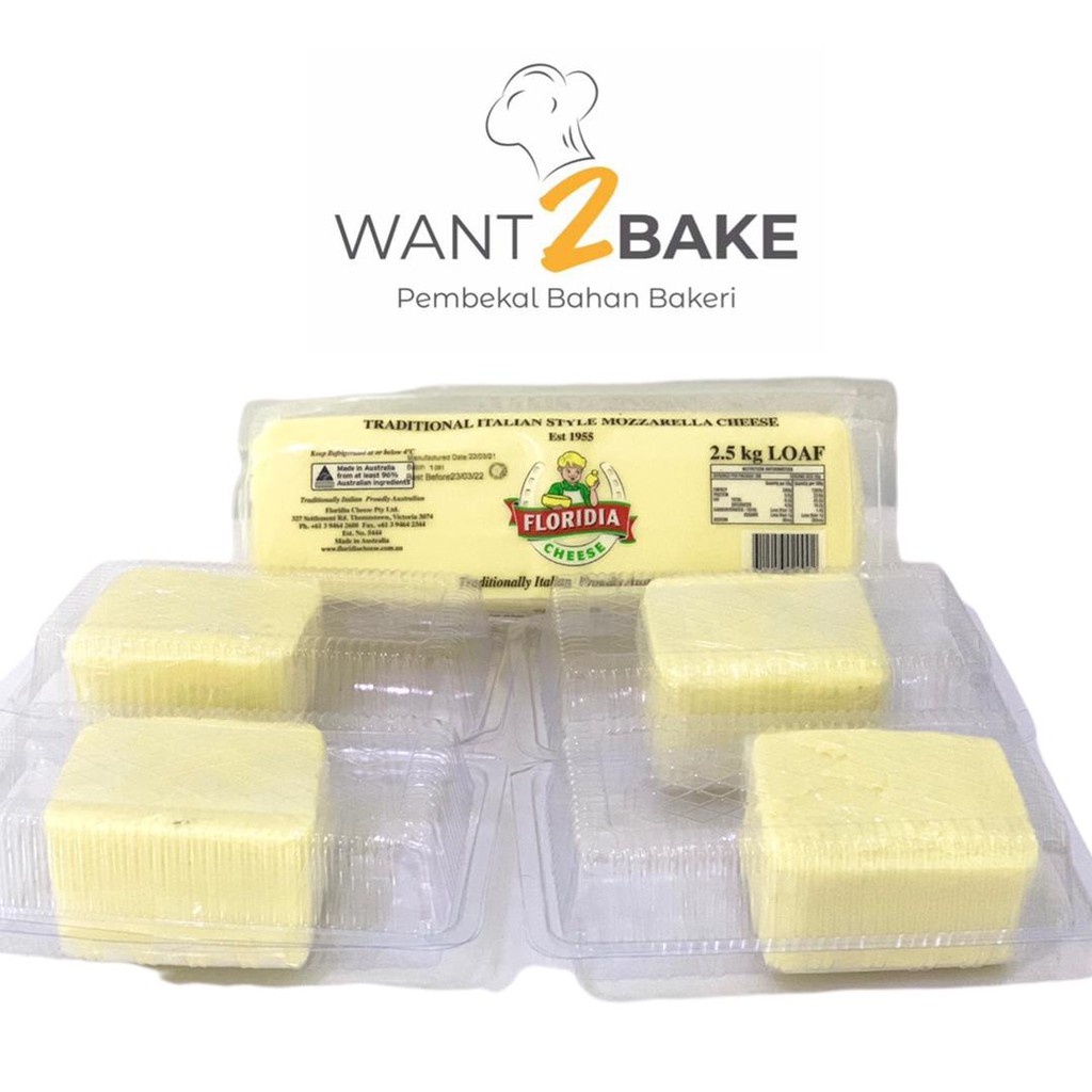 🎂WANT2BAKE🎂 MOZARELLA CHEESE / MOZARELLA CHEESE BLOCK / HALAL CHEESE ...