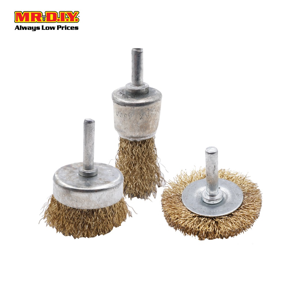 JINFENG MUlti-Use Gold Brass Wire Brush Grinder Tool (3pcs) | Shopee ...