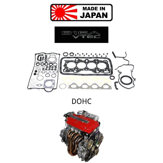 HONDA VTEC B16A DOHC ENGINE FULL OVERHUAL SET | Shopee Malaysia