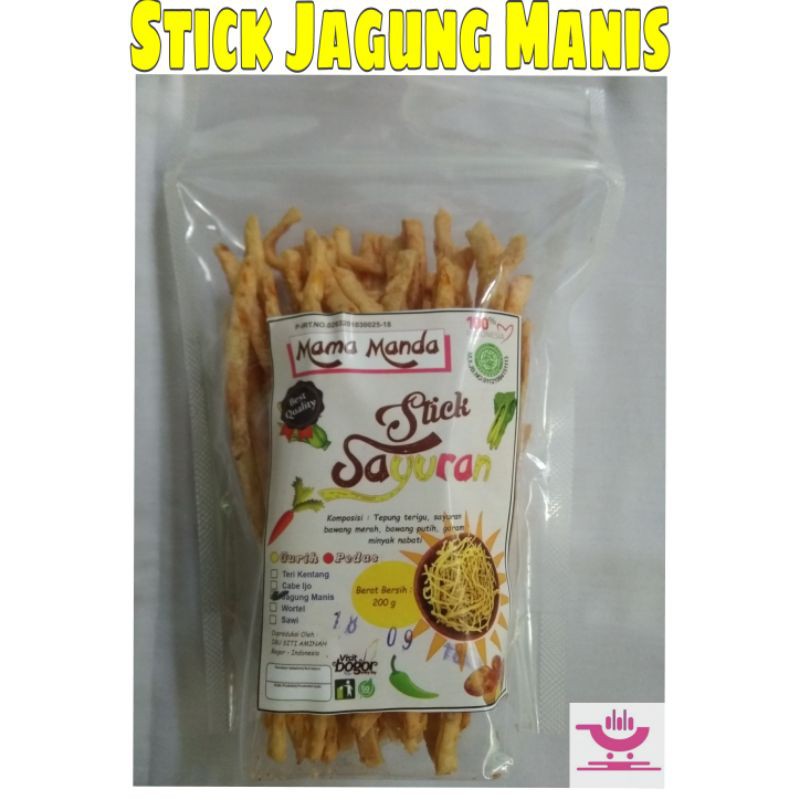 Corn Stick Snack Homemade Healthy Snack Bogor Typical Vegetable Stick ...