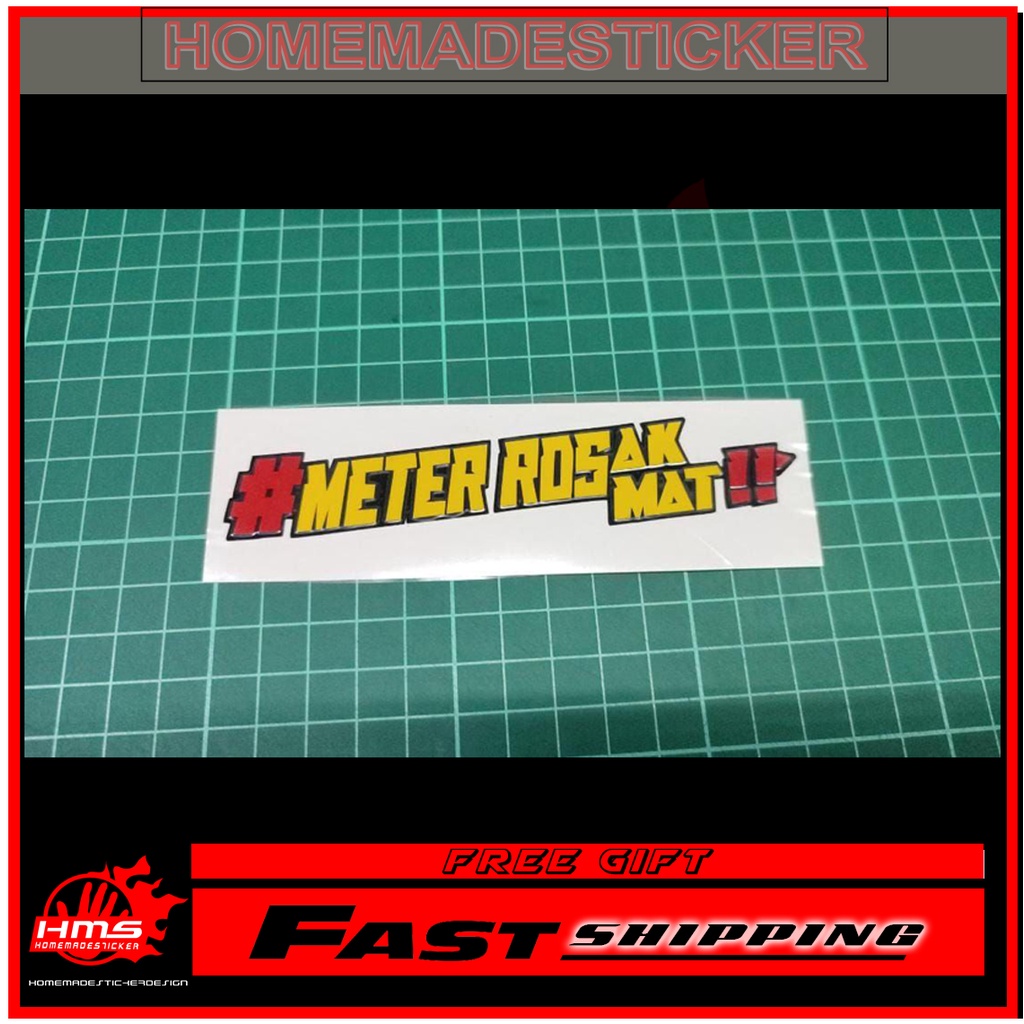 METER ROSAK MAT STICKER DECAL 1 PCS | Shopee Malaysia