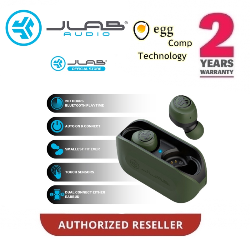 Jlab Go Air True Wireless Earbuds Bluetooth 5.0 IP44 20+ Hours ...