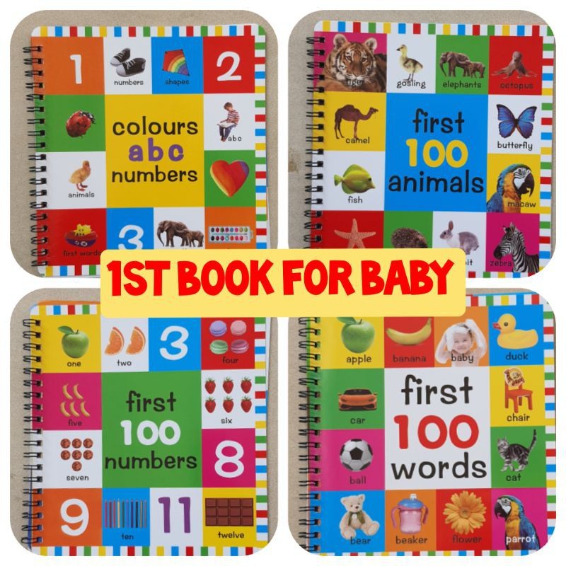 🔥𝐑𝐄𝐀𝐃𝐘 𝐒𝐓𝐎𝐂𝐊🔥 WATERPROOF 1st book for baby/ baby book/buku bayi ...