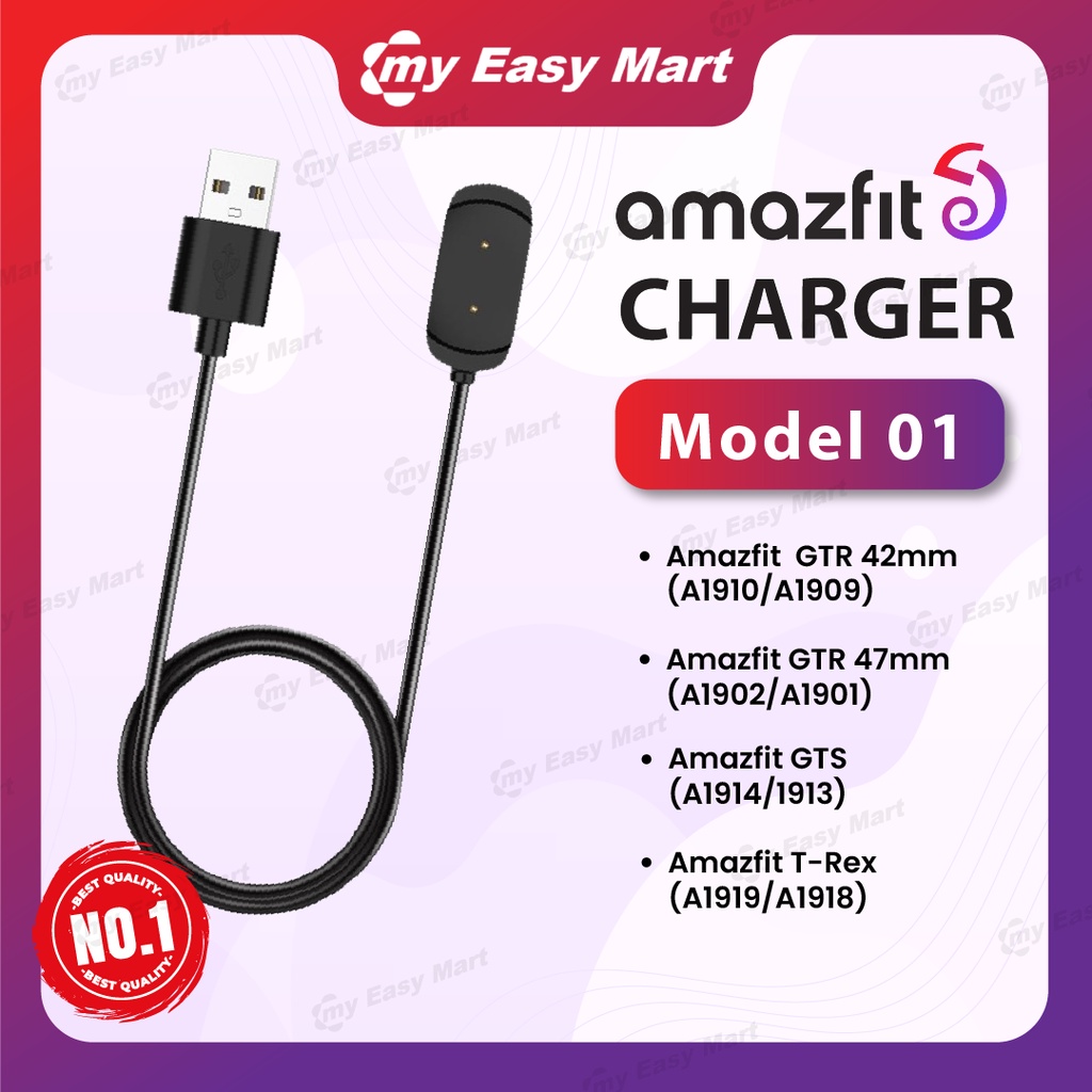 【𝟮𝟰𝗵𝗿 𝗦𝗵𝗶𝗽】Amazfit Charger GTS model /GTR model /Bip 3 Pro /GTS4Mini /T ...