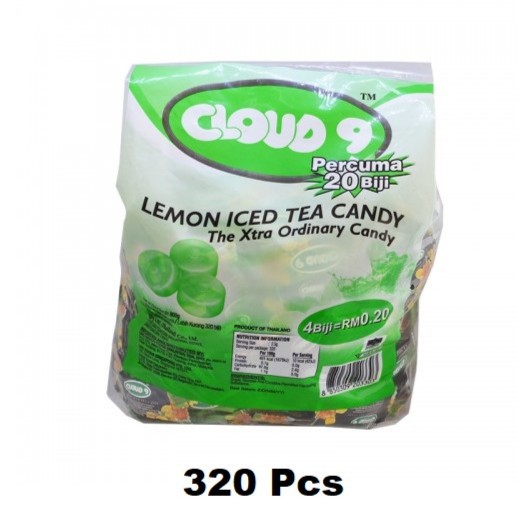 320 Pcs Cloud 9 Lemon Iced Tea Chewy Candy HALAL (LOCAL READY STOCKS ...