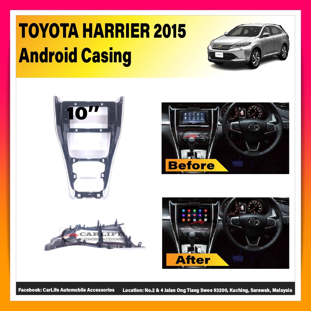 Toyota Harrier 2015 10" Full Android Player Casing with Canbus Socket ...