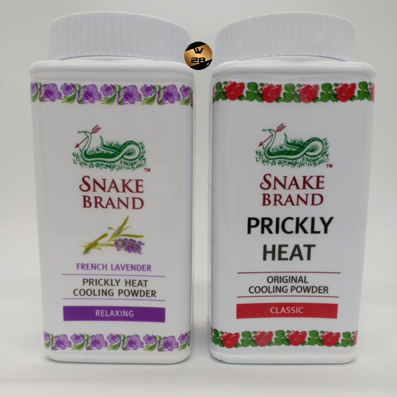 SNAKE BRAND Prickly Heat Thailand Original Cooling Powder 50g | Shopee ...