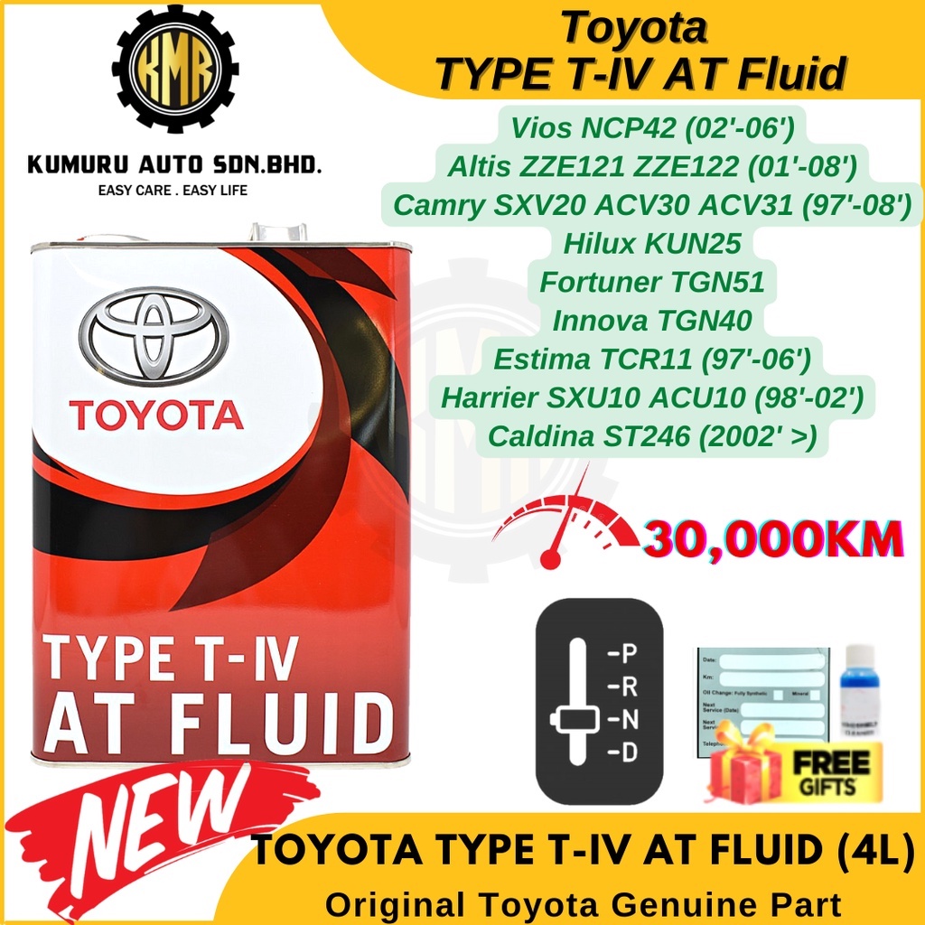 Original Toyota Type T-VI AT Fluid Auto Gear Oil Auto Transmission Oil ...
