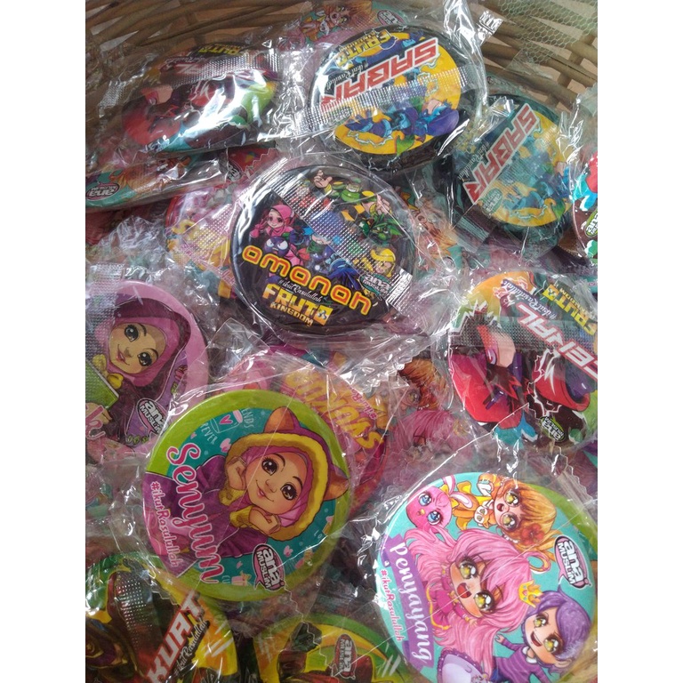 BUTTON BADGE (LENCANA BUTANG) COMEL ANA MUSLIM - HADIAH KANAK-KANAK ...