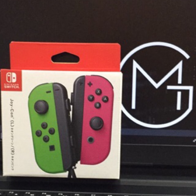 Nintendo Switch Joy-Con (L)/(R) Neon Green/Neon Pink (Original ...