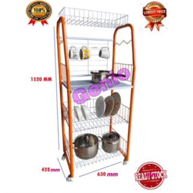 2M7788 KITCHEN METAL RACK/ RAK BESI DAPUR | Shopee Malaysia