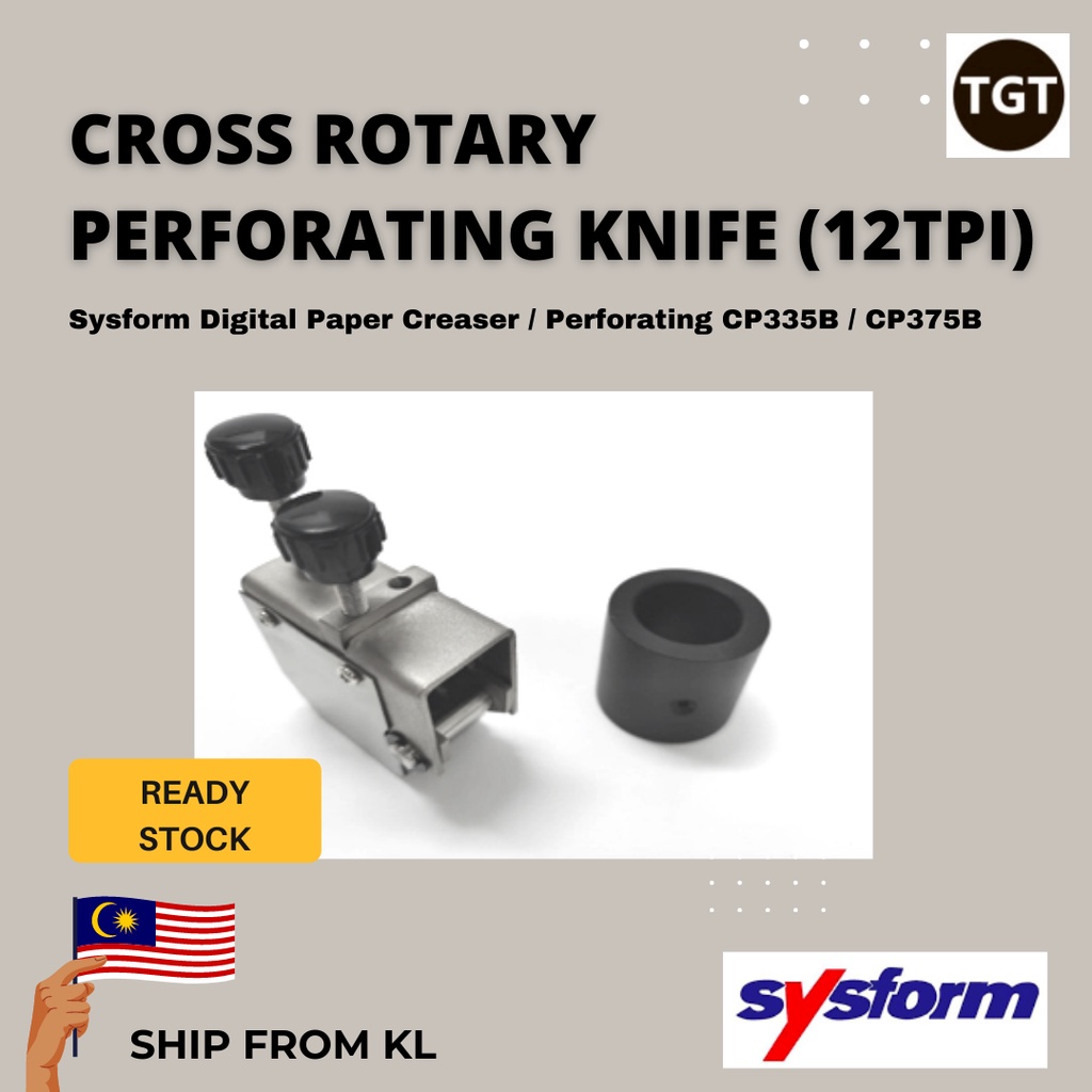 Techgraf-Cross Rotary Perforating Knife (12TPI)/Sysform Digital Paper Creaser / Perforating ...