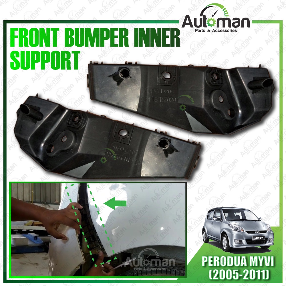 Perodua Myvi Old 2005 - 2010 Front Bumper Side Support Inner Support ...