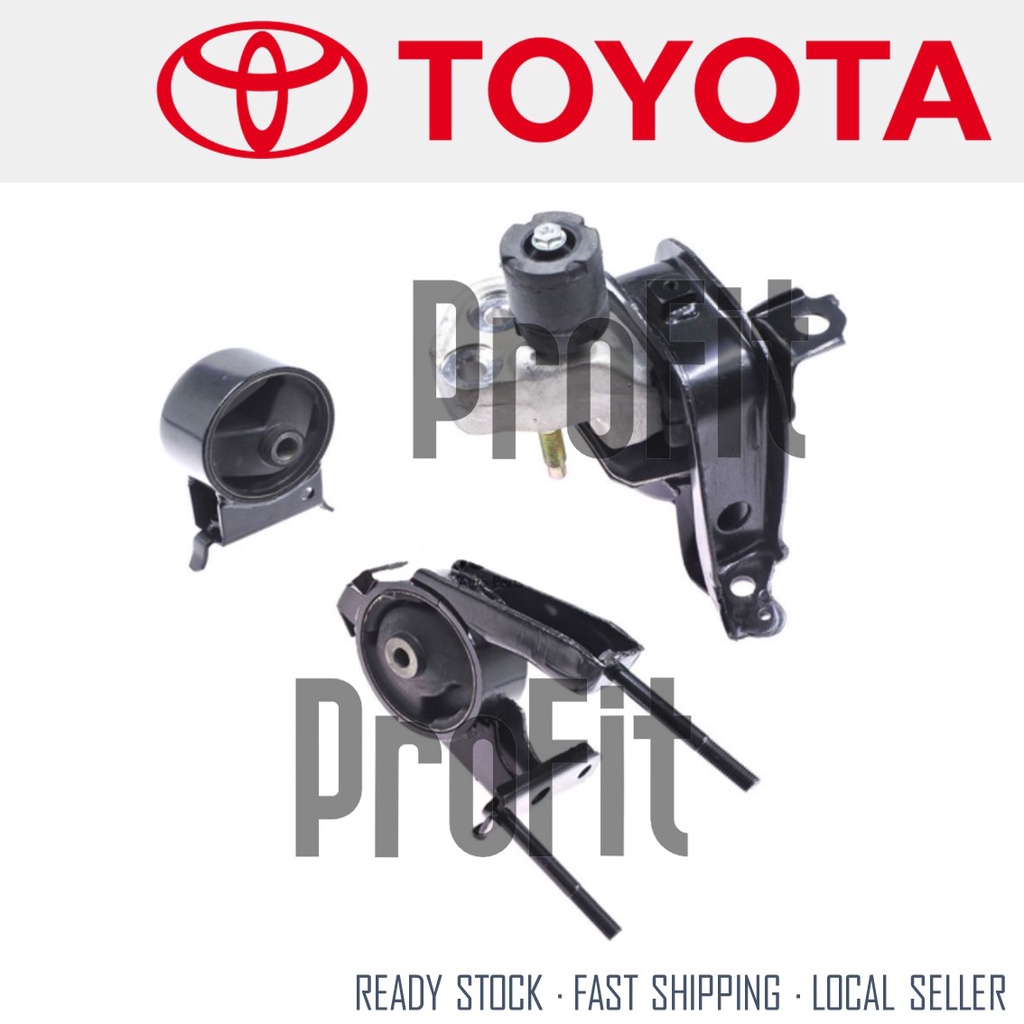 Toyota Vios NCP42 1.5cc Auto 2002-2007 Toyota Engine Mounting Set 12371 ...