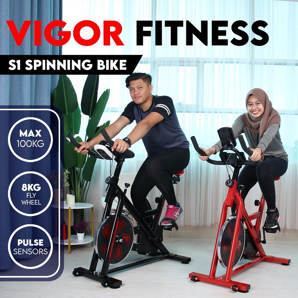 Vigor Fitness Spinning Stationary Cardio Exercise Bike S1 / Stesen ...