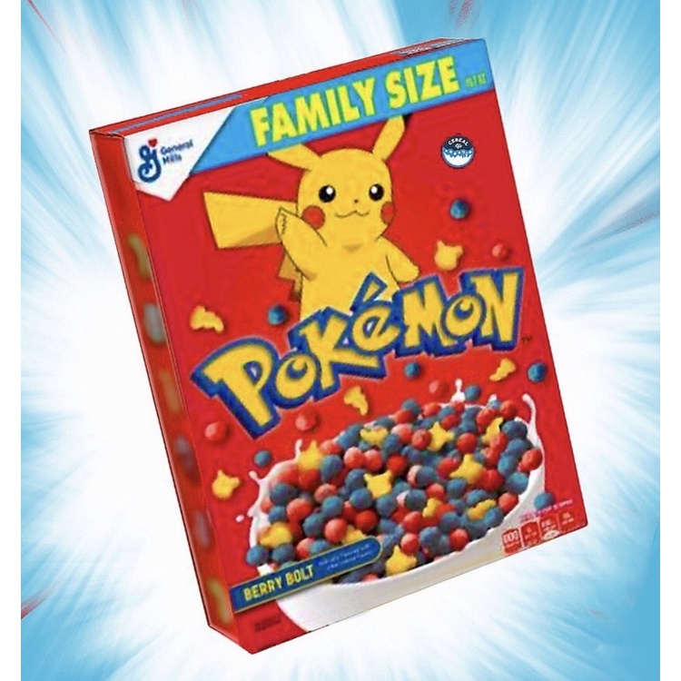 🌟Kids Favourite🌟 General Mills Pokémon Berry Bolt Flavored Cereal 17 oz ...